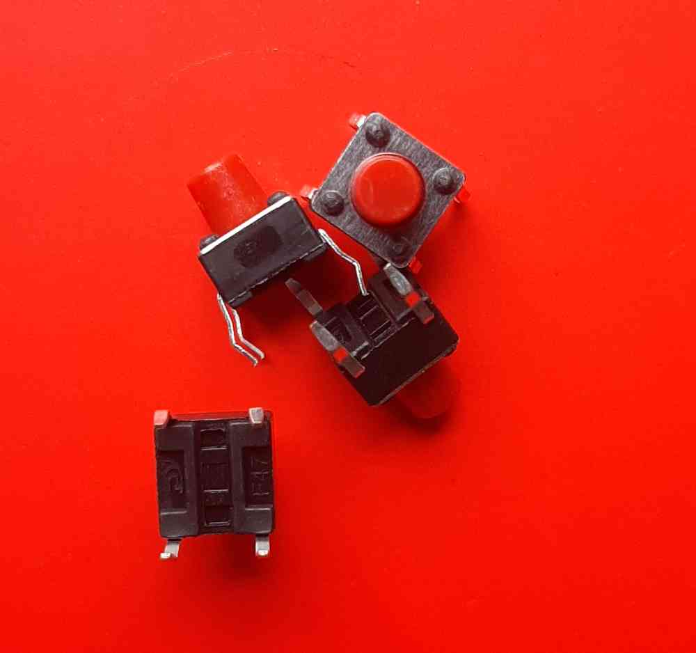 4 Pin Push Button Switch 6x6x7 - 40PCs