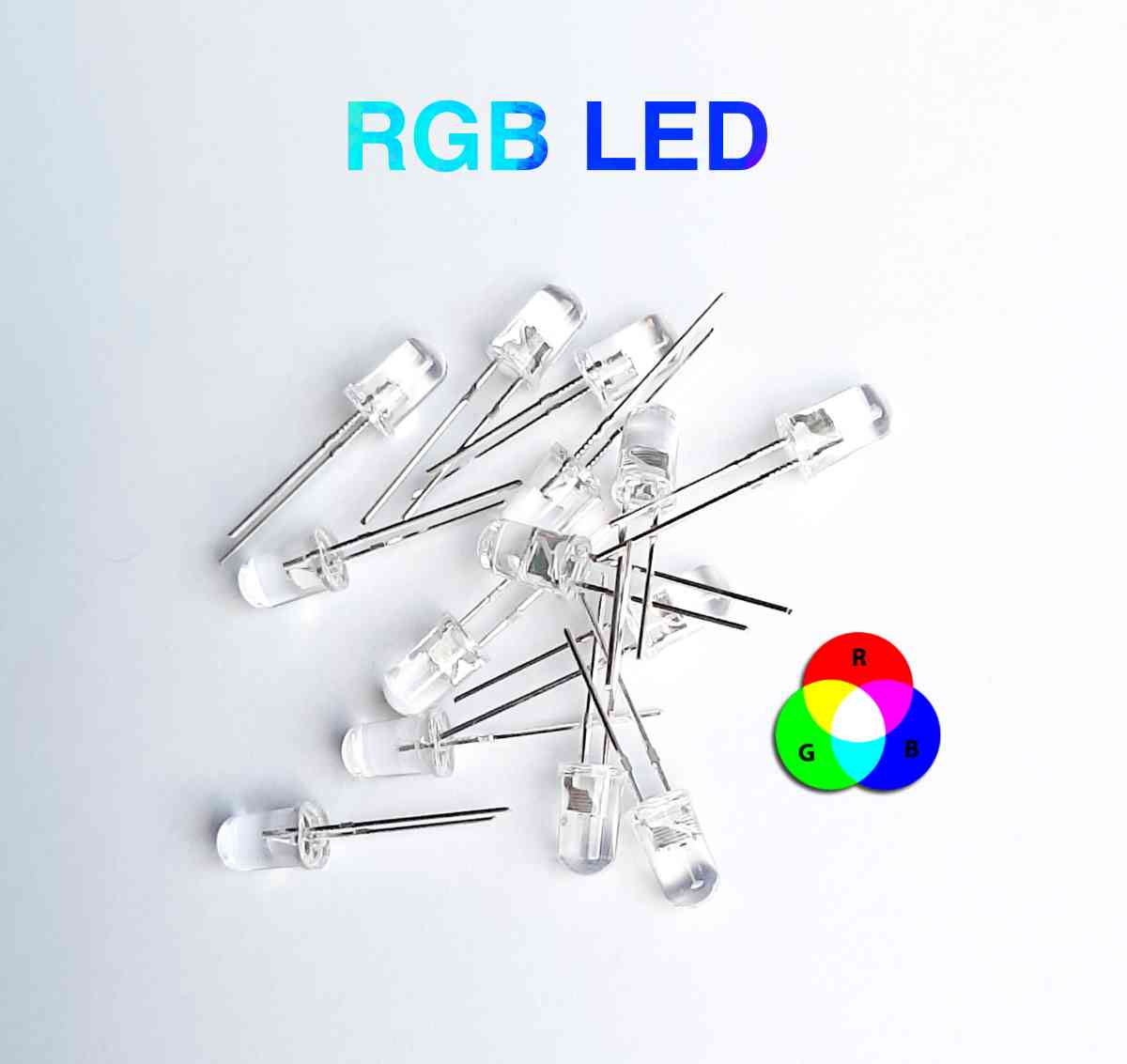 RGB LED Light 5mm Round DIP - 20PCs